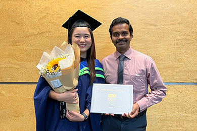 Biomedical Science alumnus received Koh Boon Hwee Scholar Award 2023 | SP