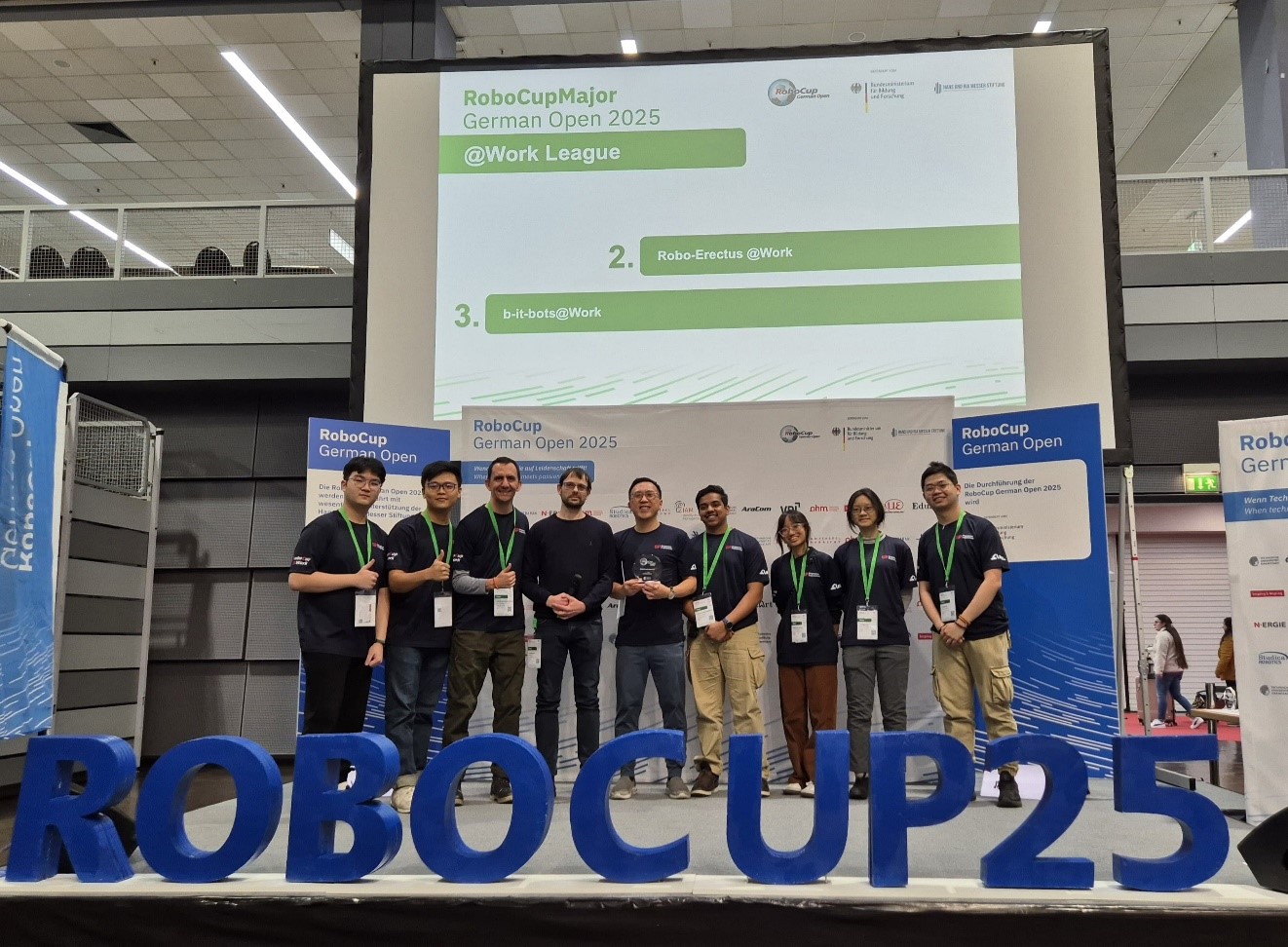 EEE team clinched 2nd Place Award in RoboCup@Work League at RoboCup German Open 2025 | SP